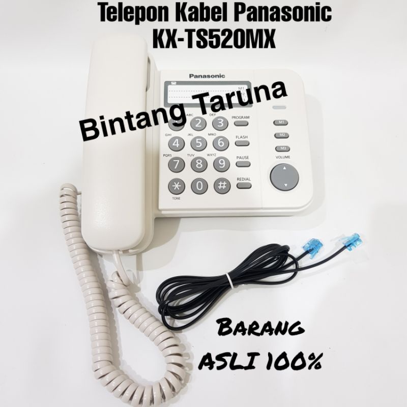 โทรศัพท์สายเคเบิล Panasonic KX-TS520MX โทรศัพท์ Panasonic KX-TS520 Panasonic KX-TS520MX | Shopee ...