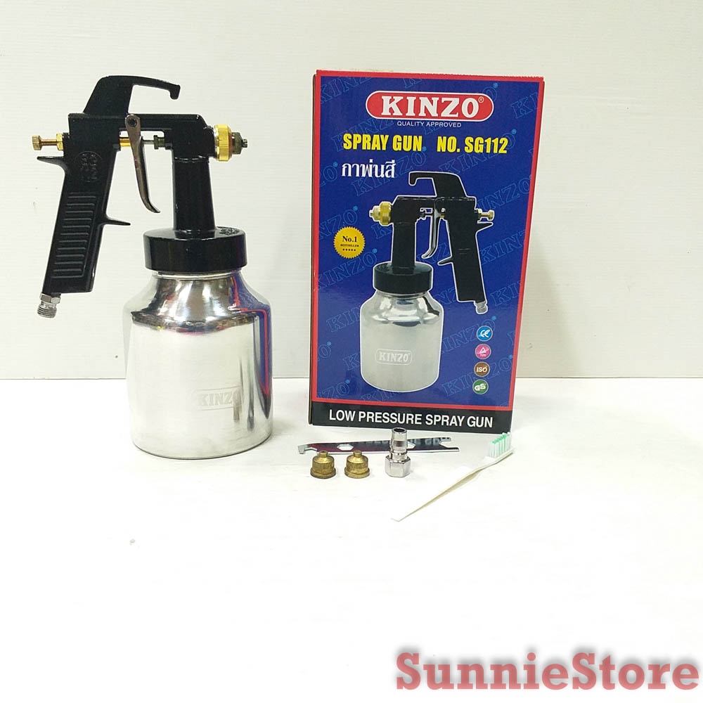 KINZO SG-112 กาล่าง กาพ่นสี LOW PRESSURE SPRAY GUN | Shopee Thailand