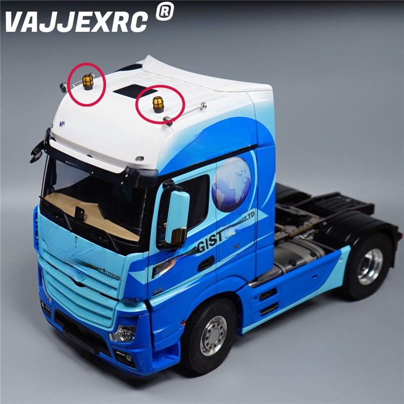 สัญญาณเตือน LED สําหรับรถแทรกเตอร์บังคับ 1/14 Tamiya Scania R620 R470 ...