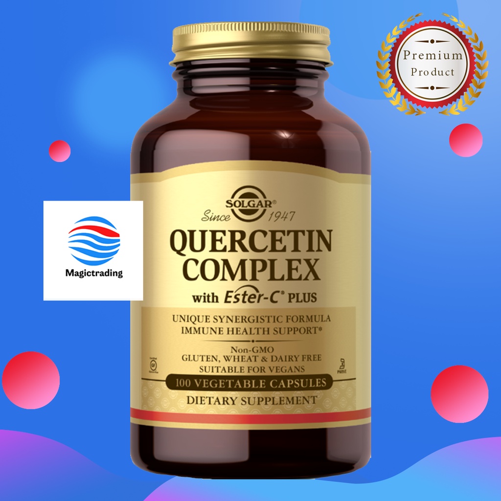 SOLGAR QUERCETIN COMPLEX WITH ESTER-C® PLUS / 100 VEGETABLE CAPSULES ...