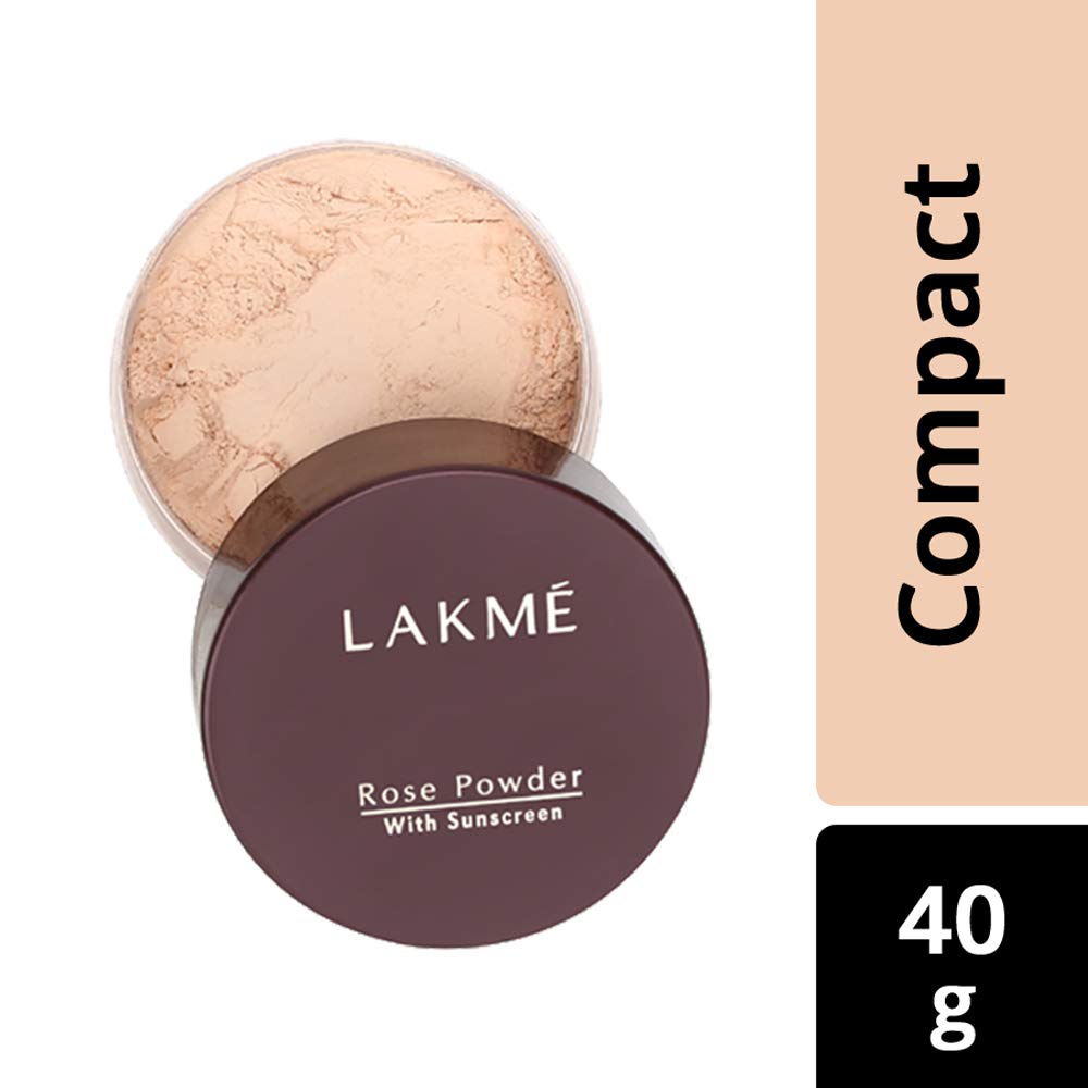 แป้งฝุ่น/Lakme Rose Loose Face Powder with Sunscreen/Soft Pink/Face ...