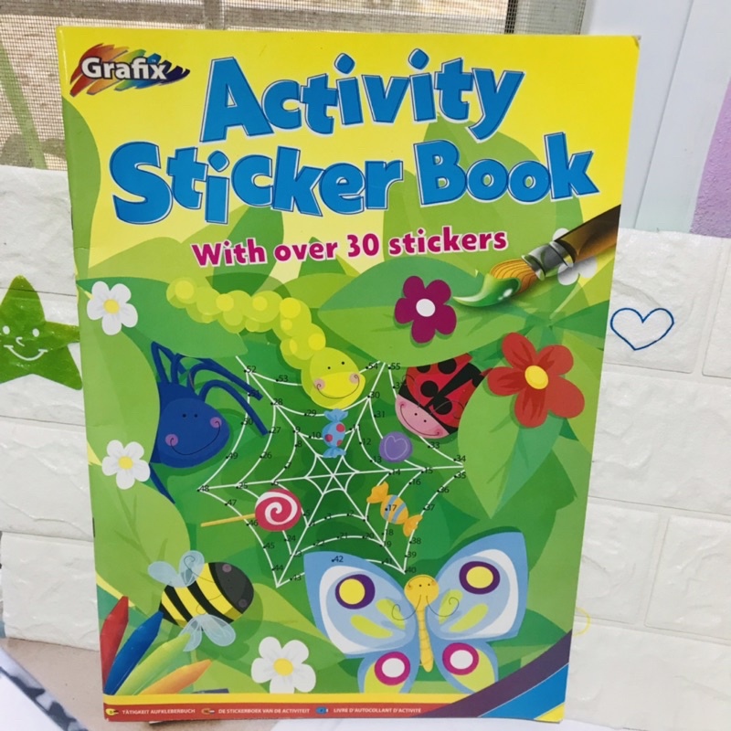 Activity Sticker Book With over 30 stickers ปกอ่อนเล่มใหญ่-ab2 | Shopee ...