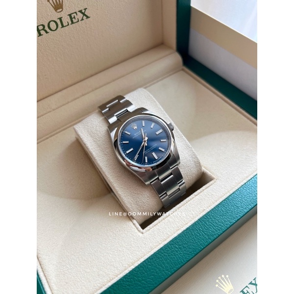 พร้อมส่ง Rolex OP blue dial | Shopee Thailand