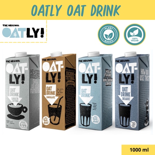 Oatly Oat Drink เลือกได้ 4 รสชาติ รสชาติโอ๊ตเข้มข้น Plant based Organic milk Oat Milk วีแกน ...