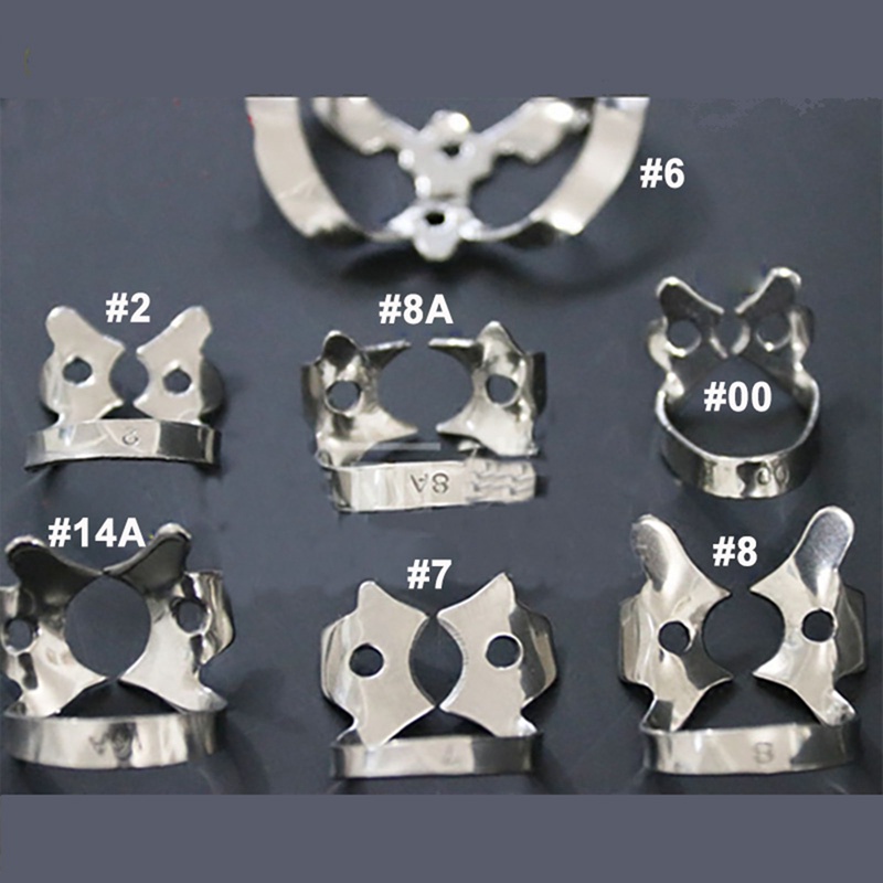 Stainless Steel Dental Rubber Dam Clamp Endodontic Restorative Dam Clip ...