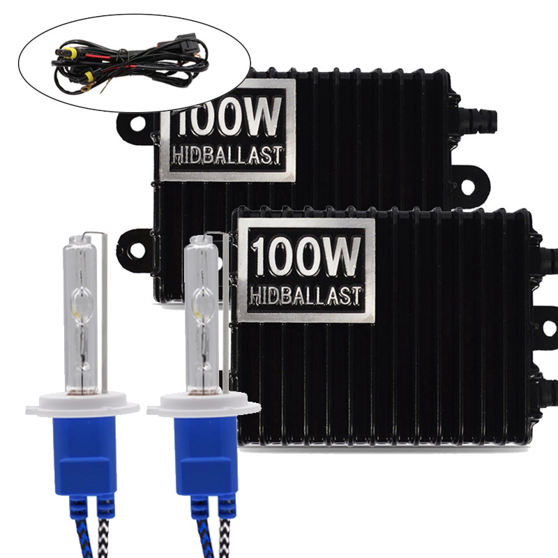 H1 H3 H4 H11 9006 100W 4300K 6000K 8000K Ballast HID Xenon ชุด 12V ไฟหน้ารถ 9005 9006 | Shopee ...