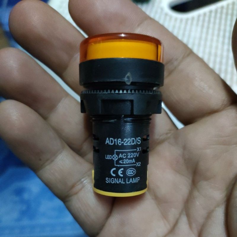 Pilot Lamp LED cob ไฟสัญญาณ ไฟสถานะ ไปแสดงสถานะ AC 220v 380v ไพล็อตแลมป์ AD16-22D/S signal lamp ...
