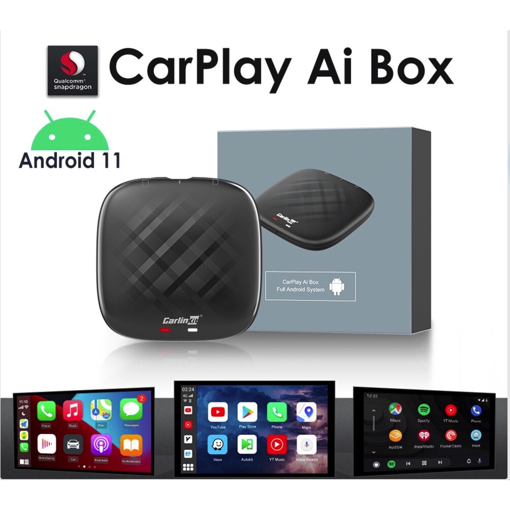 Carlinkit Tbox-Plus car Ai Droid master สำหรับวิทยุเดิมติดรถที่มี carplayแบบเสียบสายมาจากโรงงาน ...