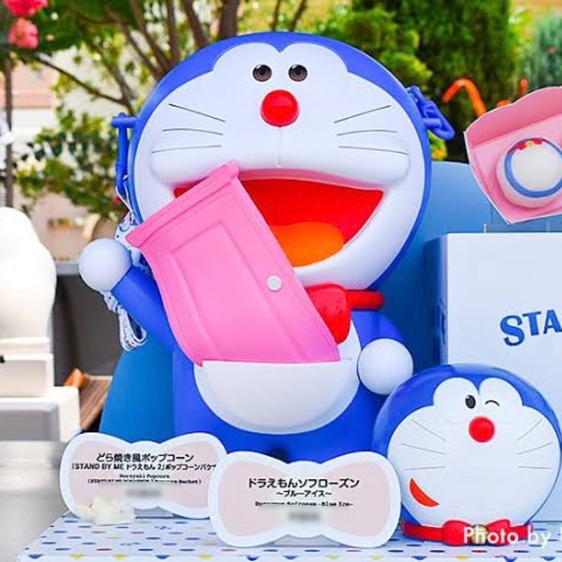 ถังป็อปคอร์น Doraemon : Stand by me 2 งาน USJ ถังข้าวโพดโดเรม่อน ...