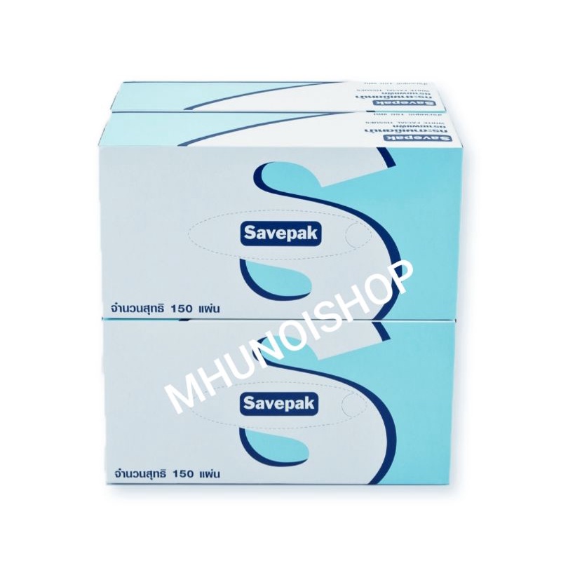 กระดาษเช็ดหน้า ตราเซพแพ็ค บรรจุ 150 แผ่น/กล่อง แพ็คละ 4 กล่อง White ...