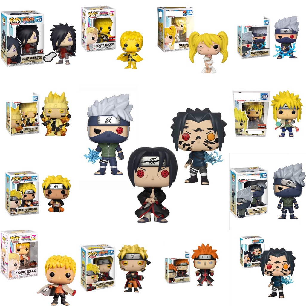Pop Trans Funko Naruto Action Figure ของเล ่ น Sasuke Kakashi Gaara ...