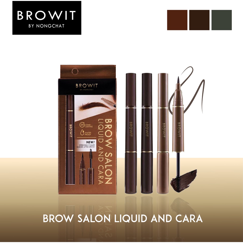 BROWIT BY NONGCHAT Brow Salon Liquid and Cara มาคาร่าคิ้ว | Shopee Thailand