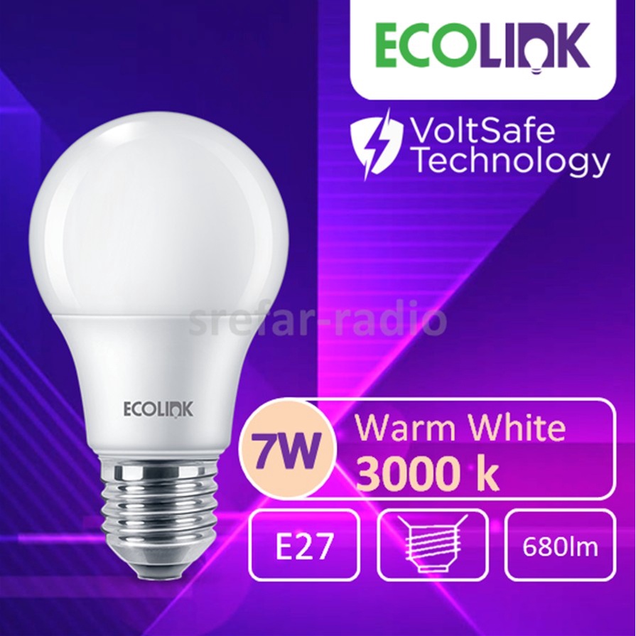ECO LINK LED BULB หลอดแอลอีดี 7W/680lm 3000K/Warm White | Shopee Thailand