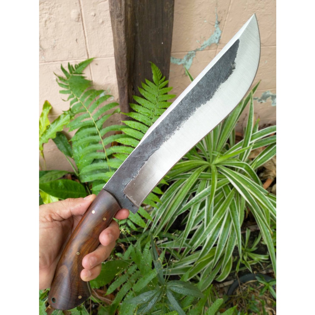 มีดเหน็บ อีเหน็บ (E-nep) มีดใบตาย มีดเดินป่า มีดแคมป์ 10.5” sup9 fulltank ตีร้อนชุบแข็ง ผิวไฟ ...