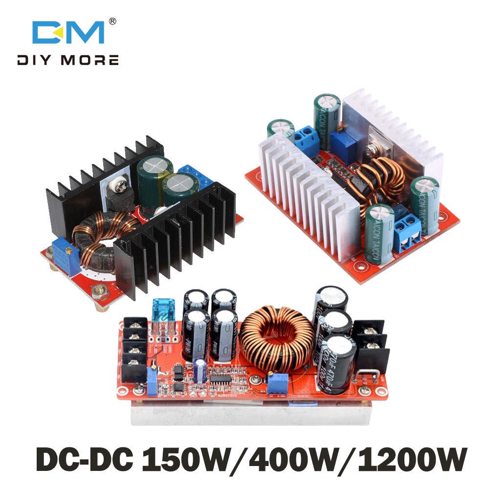 DC-DC Boost Converter Step Up Power 150W 10A/400W 15A/1200W 20A Transformer ตัวควบคุมแรงดันไฟฟ้า ...