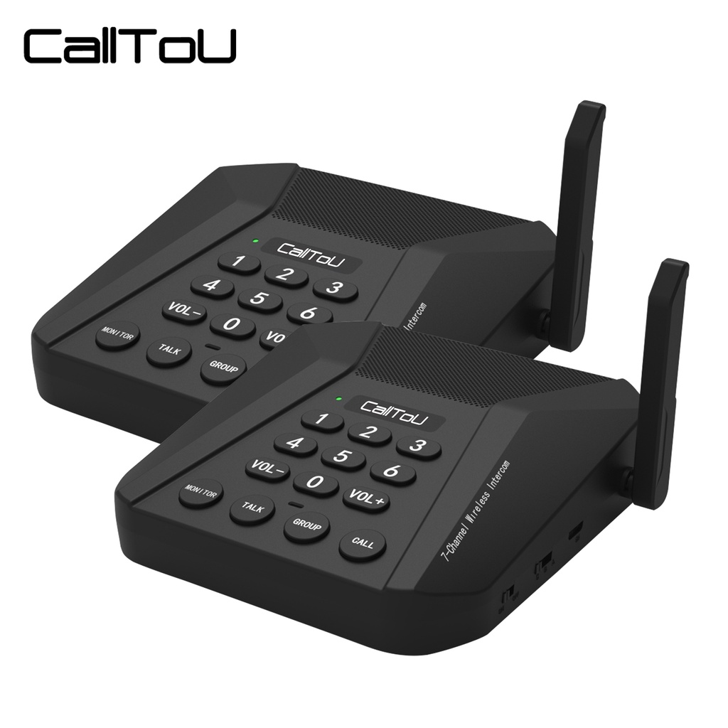 🔥ส่งไวจากไทย🔥CallToU อินเตอร์คอมไร้สาย ไร้สาย อินเตอร์คอม Intercom รีชาร์จแบตเตอรี่/ติดผนัง 1 ...