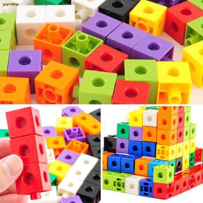 จัดส่งทันทบล็อคต่อ mathlink cube 100 ชิ้น สอนคณิตศาสตร์ อนุกรม บล็อก ...