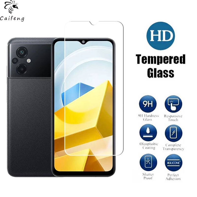 ฟิล์มกระจก ใช้สำหรับ Xiaomi Mi Poco F5 X5 M5 M5s F4 X4 GT M4 Pro X3 NFC C40 C31 C3 M3 M2 5G 4G ...