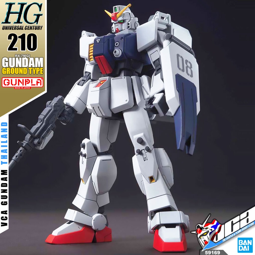 VCA ⭐️ BANDAI GUNPLA HIGH GRADE UNIVERSAL CENTURY HGUC HG 1/144 GUNDAM GROUND TYPE ประกอบ ของ ...