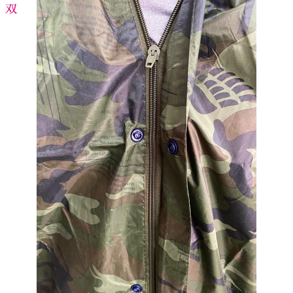 จัดส่งตรงจุดเสื้อกันฝน (YY11) เสื้อกันฝนลายพราง แบบหนา มีแถบสะท้อนแสง ...