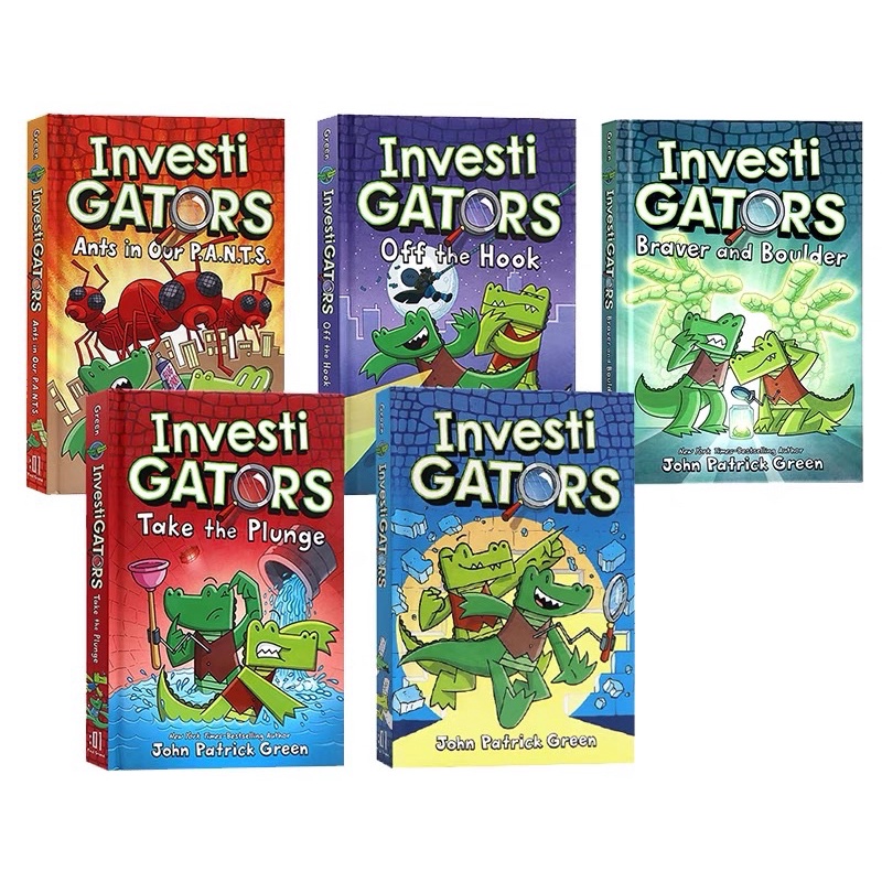 ปกแข็ง InvestiGators 1-8 Full Color English Comic Book(No Box), Investi ...