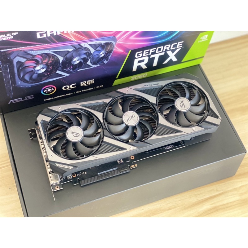 VGA ASUS ROG STRIX RTX3060 GAMING OC 12GB (การ์ดจอมือสอง) | Shopee Thailand