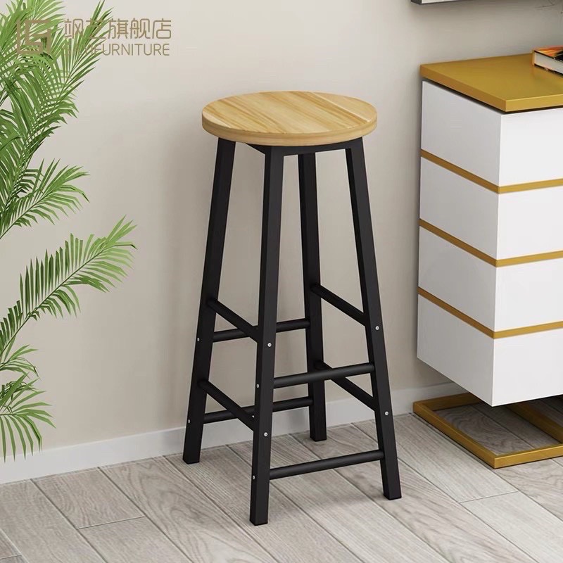 DUDEE เก้าอี้บาร์ เก้าอีบาร์คาเฟ่ รุ่น DD-111A เก้าอี้บาร์มีพนักพิง เก้าอี้ตกแต่งร้านค้าทรงสูง ...