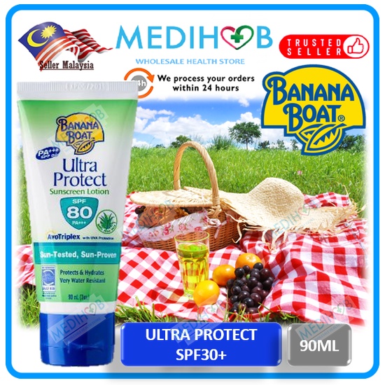 โลชั่นกล้วย ปกป้องผิวเป็นพิเศษ 90 มล. SPF80 EXP 5/2025 | Shopee Thailand