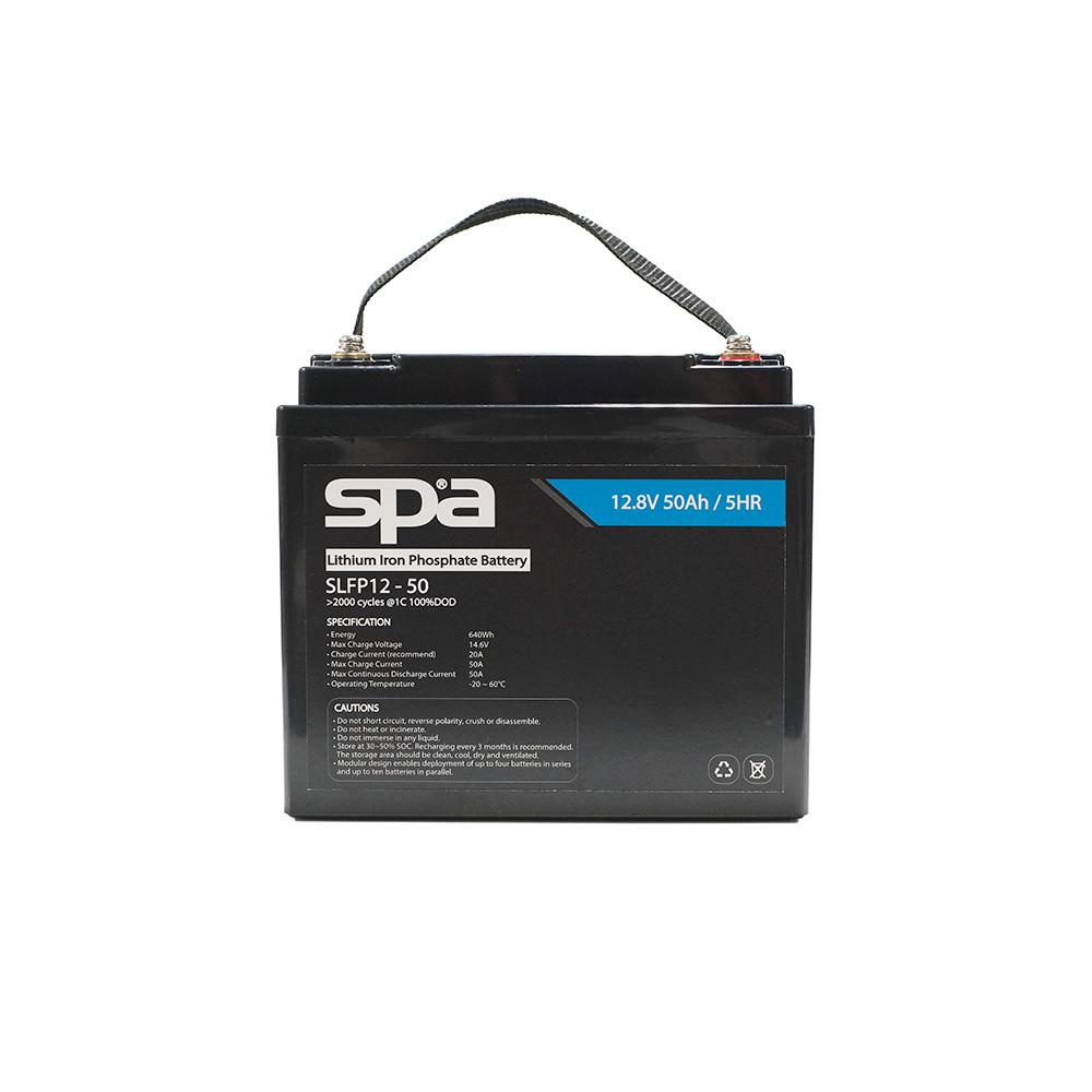 Spa แบตเตอรี่ลิเธียมฟอสเฟต 12V 50Ah (แบตเตอรี่ LiFePO4 / LiFePO4 ...