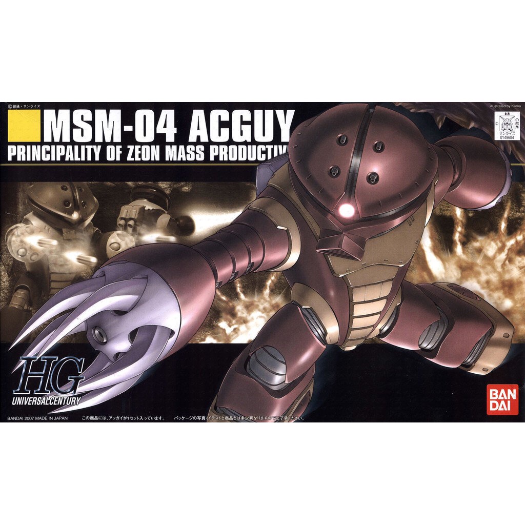 Bandai HG 1/144 HGUC ACGUY 4573102595690 C4 | Shopee Thailand