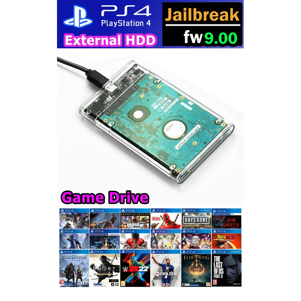 PS4 Accessories : External HDD Game Drive for PS4 เลือกเกมลงได้เต็มความ ...