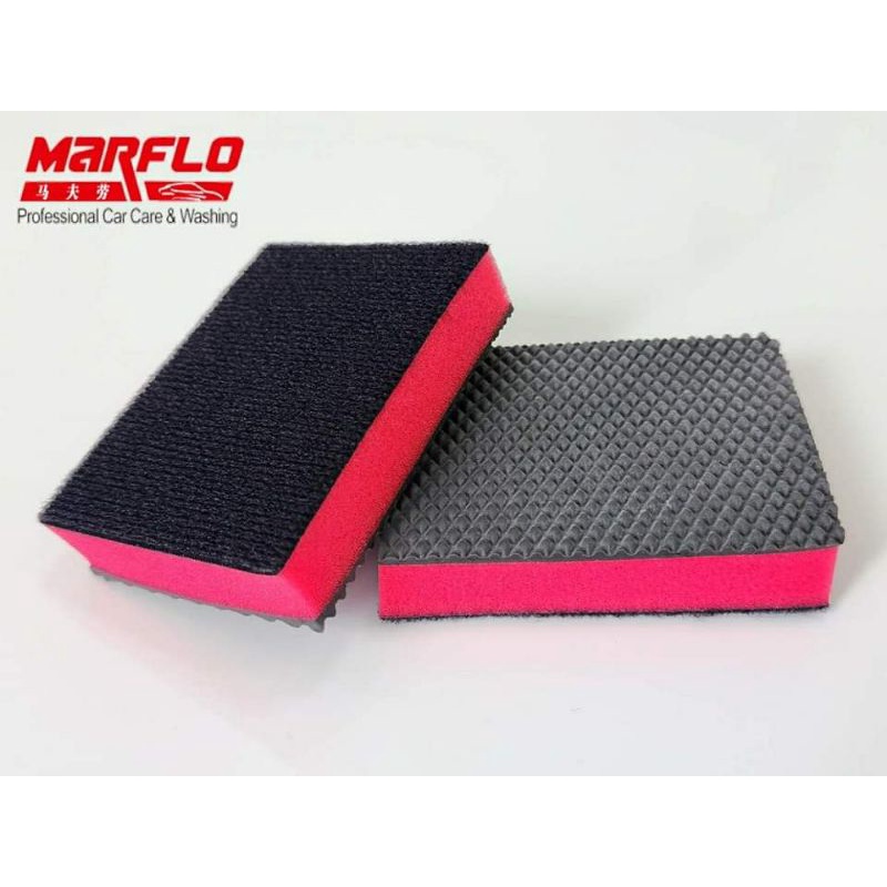 ดินน้ำมันลูบสีรถ ดึงคราบฝังแน่น MARFLO (ดำแดง เล็ก) | Shopee Thailand