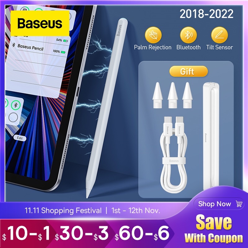 Baseus Tablet Stylus Pen For Apple Pencil 2 1 For iPad Air 4 5 Pro 11 ...