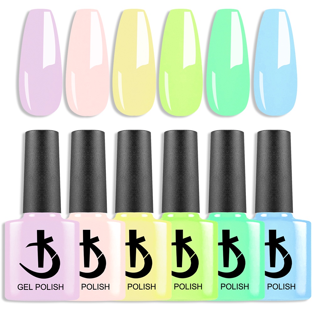 KODI Fresh Fashion Gel Nail Polish Set Colors Semi-permanent Varnishes ...