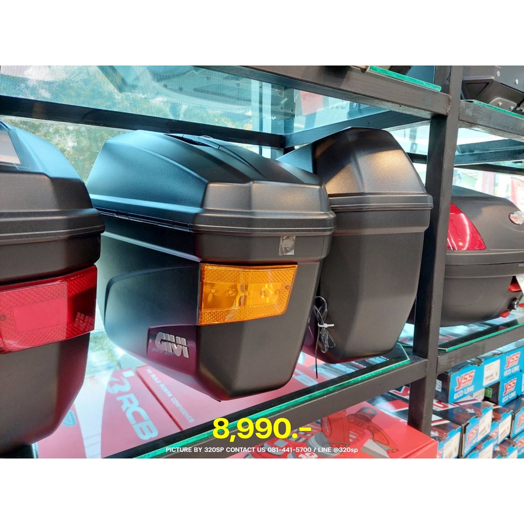 กล่องข้าง GIVI E22 + แร็คข้าง Universal | Shopee Thailand