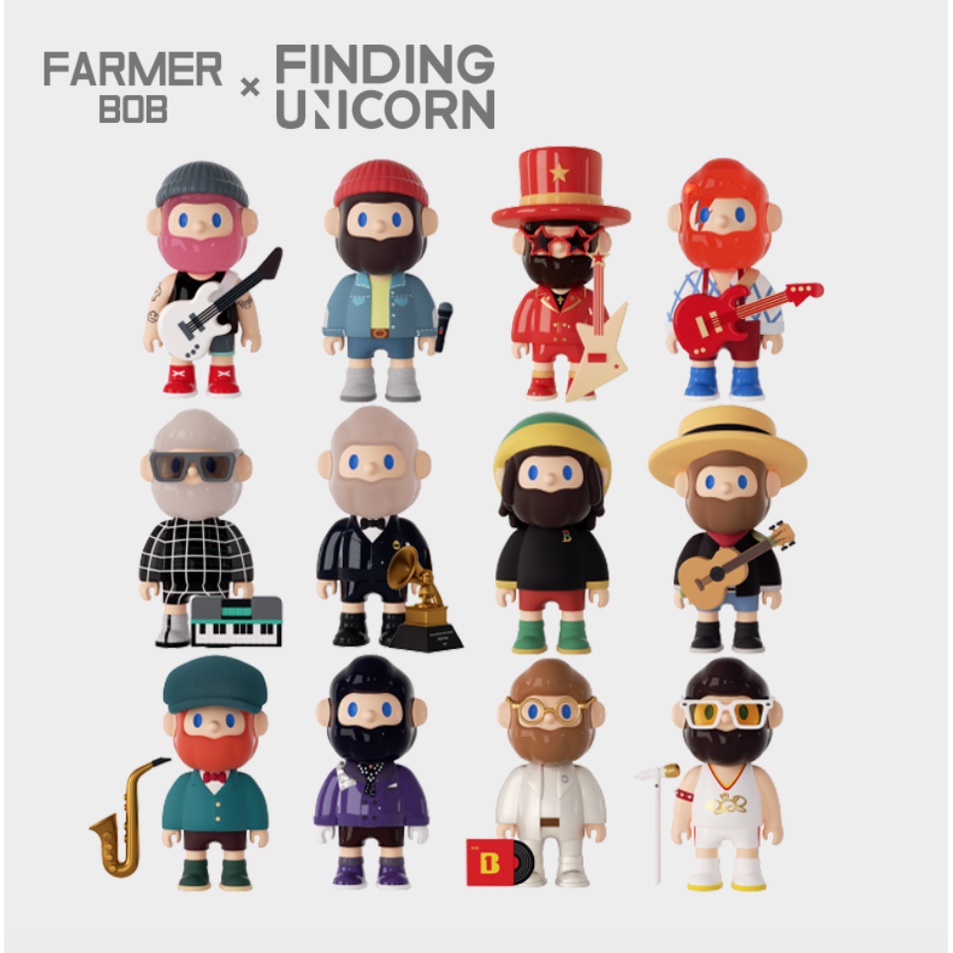 พร้อมส่ง FARMER BOB Retro Repaly Series Blind Box ลุงบ๊อบนักดนตรี ...