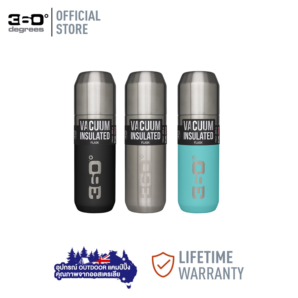 360 Degrees VACUUM INSULATED FLASK 750ML กระบอกน้ำ เก็บความร้อน เก็บ ...