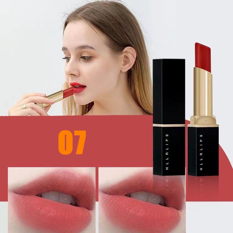 ลิปสติก ลิปโคลน ลิปสติกโคลน Lipstick HLLRลิปสติก 3.2g สีพีช แดงก่ำแดง ส้ม อิฐ กันน้ำติดทนเพิ่ม ...