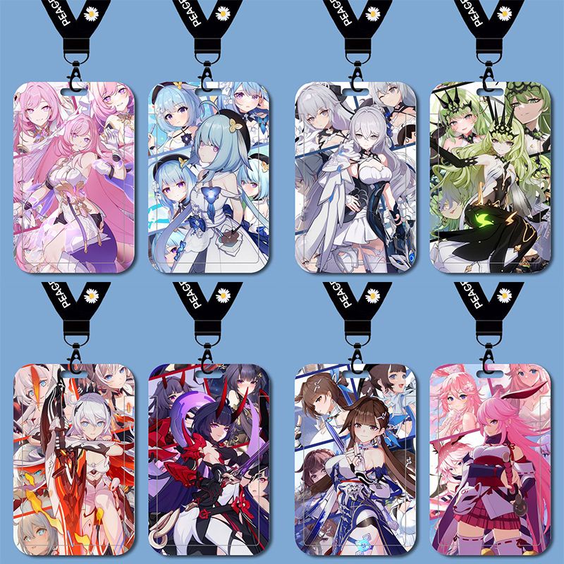 Honkai Impact 3 card set Mobius new Li Sushang key rings chains Elysia ...
