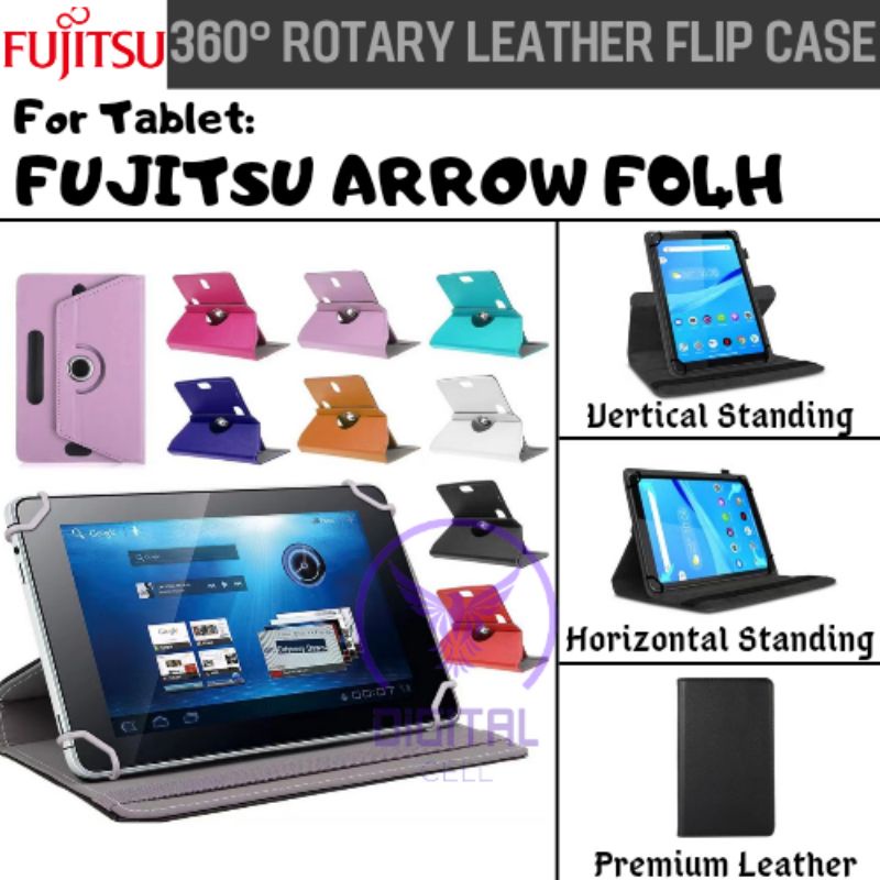 Fujitsu ARROWS ARROW F04H เคสแท็บเล็ตหนัง ฝาพับ 360 องศา ขนาด 10.5 นิ้ว ...