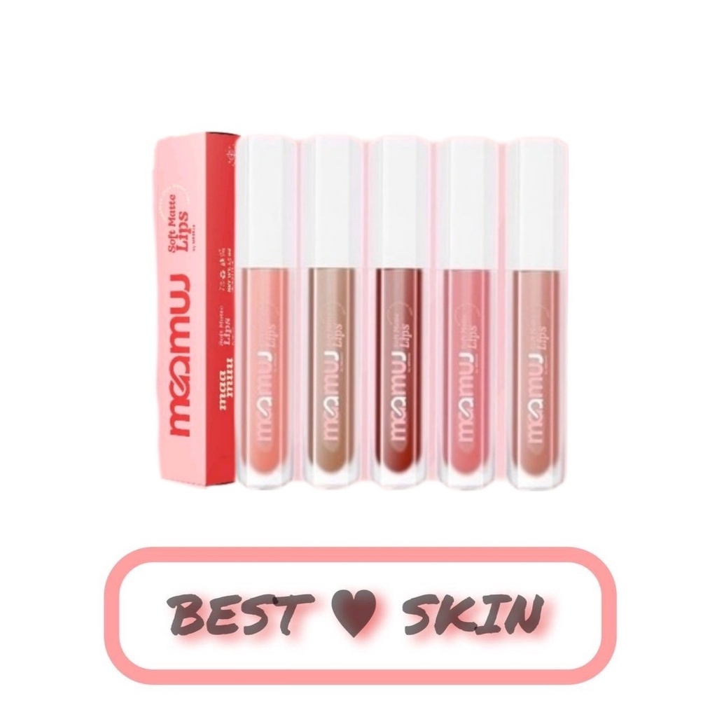 Maamuu Lip ลิปมามู เนื้อแมท ติดทน ไม่ติดแมส | Shopee Thailand