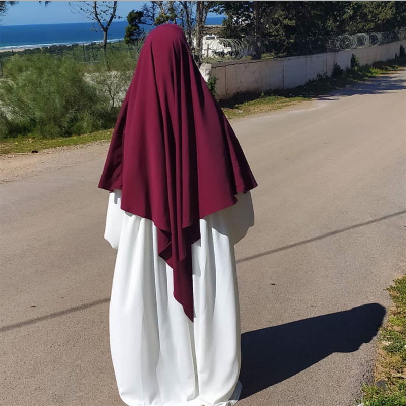 Muslim Long Khimar Ramadan Formal Prayer Garment Hijab Women Niqab ...