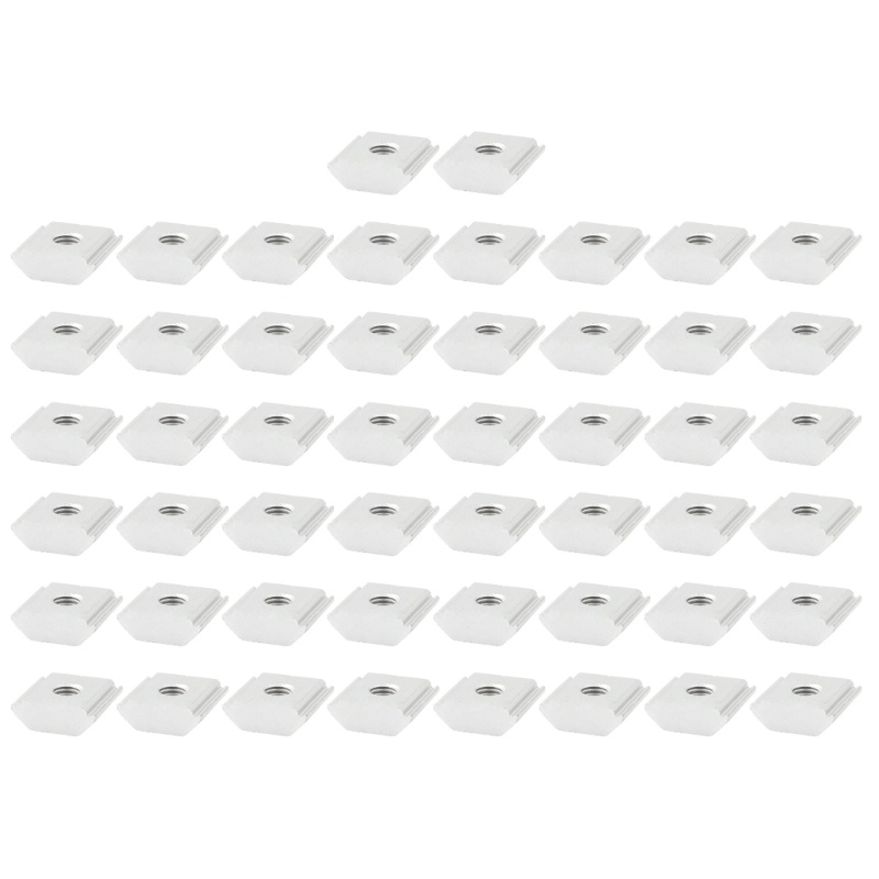 Pcf * 50 ชิ้นอลูมิเนียมอัลลอยด์แผงพลังงานแสงอาทิตย์ยึดกลาง Clamp M8 T ...