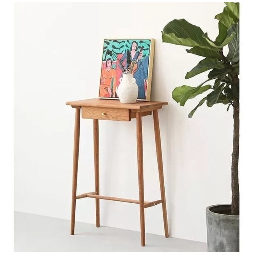 Minimal wooden console table | Shopee Thailand