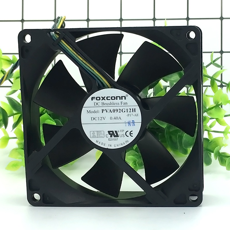 Foxconn 9 ซม.9025 12V 0.40A 4PWM High Air Volume Chassis พัดลมระบายความร้อน PVA092G12H | Shopee ...