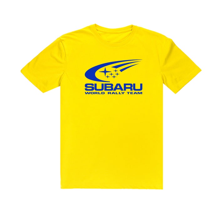 SUBARU IMPREZA WORLD RALLY T SHIRT เสื้อยืด คอกลม แรลลี่ ซูบารุ ผ้า ...