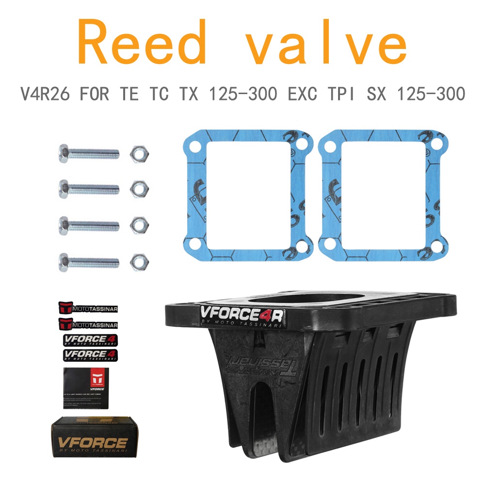 รถจักรยานยนต์ คาร์บอนไฟเบอร์ Reed Valve Set Husqvarna TE TC TX 125-300 ...