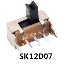 สวิทช์ เลื่อน Slide switch Toggle switch 3 ขา ขนาด 4.3x8.6mm #สวิทช์เลื่อน(3ขา,SK12D07) (1 ตัว ...