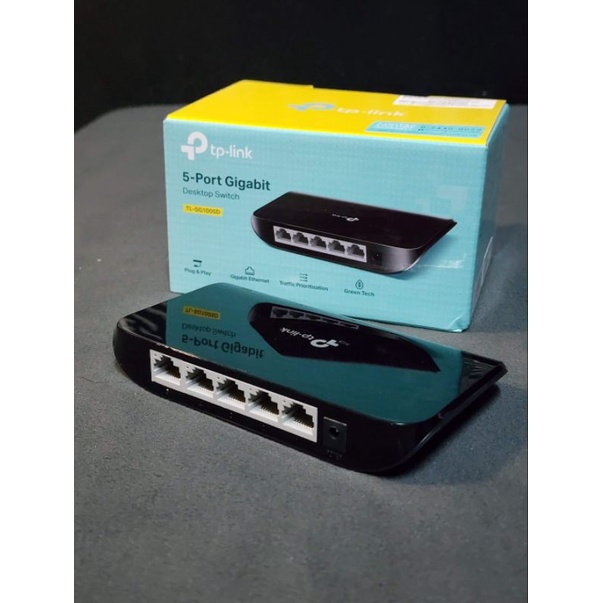 TP-Link TL-SG1005D ( 5-Port Gigabit Desktop Switch 5 Port) สวิตซ์ฮับ 5 ...