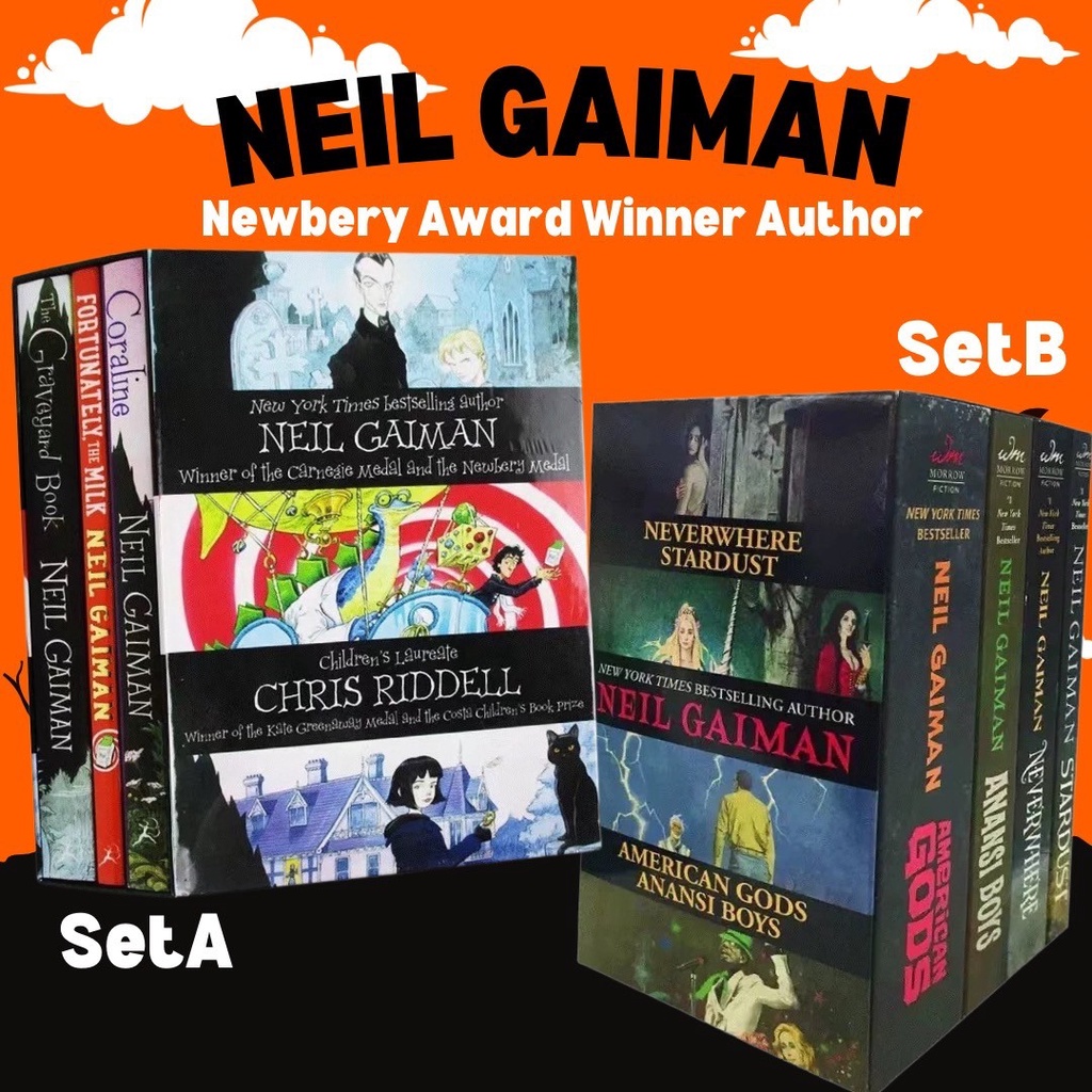 รวมหนังสือ Neil Gaiman หนังสือ Chapter book ***งานเกรด C นะคะ งานไม่สวย ...